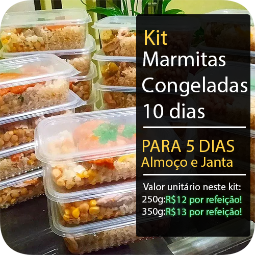 Kit 10 Marmitas Congeladas - A melhor Marmita Congelada de Taubaté!